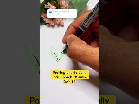 🌱🍀Let’s write LUCA🍀🌱 #calligraphy #lettering #letteringbeginner #beginner #tiktok #shorts