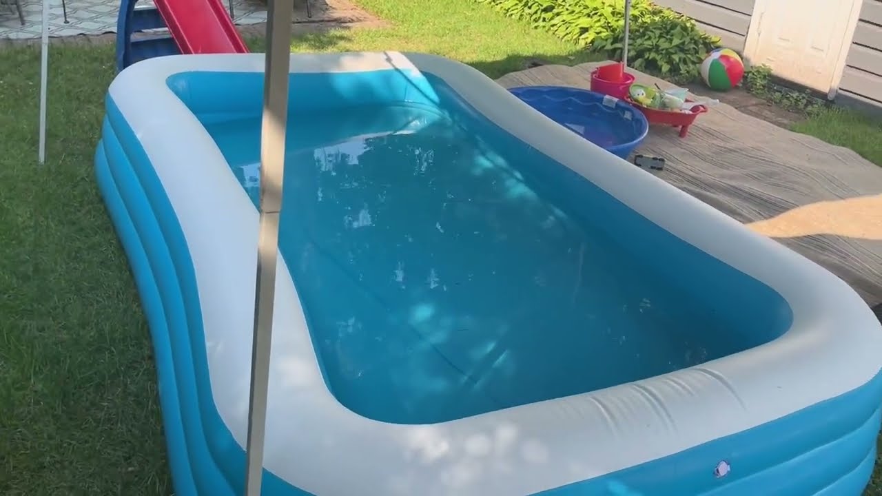 H2OGO! Blue Rectangular Inflatable Family Pool Review, Dive into endless summer fun!