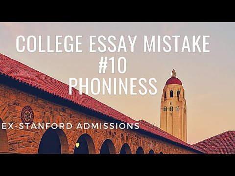 Ex-Stanford Admissions: College Essay Mistake #10