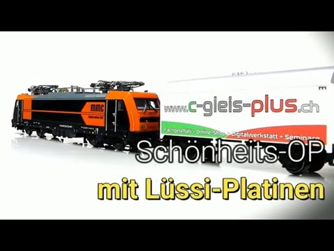 Schönheits-OP an Märklin Traxx-Lok mit Lüssi-Platine 8081mtc