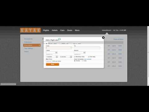 Cheap Flights Travel Tip using Kayak.com Email Alerts