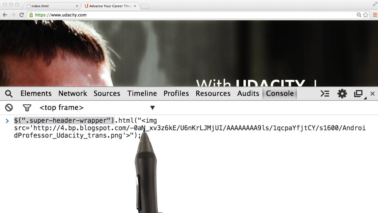 Hacking Udacity Solution - JavaScript Basics