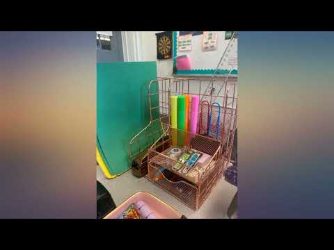 Rose Gold Desk Organizer with 6 Compartments, Mesh Metal Home Office Supplies Cute review