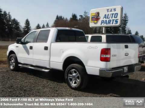 2006 Ford F-150 XLT, $19888 at Whitneys Value Ford in ELMA, WA