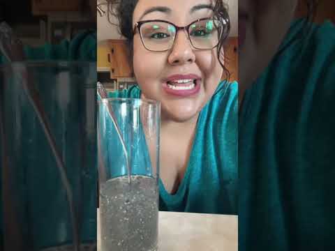 A friendly reminder to soak your chia seeds before drinking them!