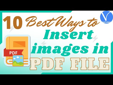 How to insert images in PDF files? - 10 Best ways