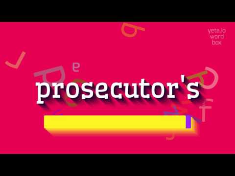 How to say "prosecutor's"! (High Quality Voices)