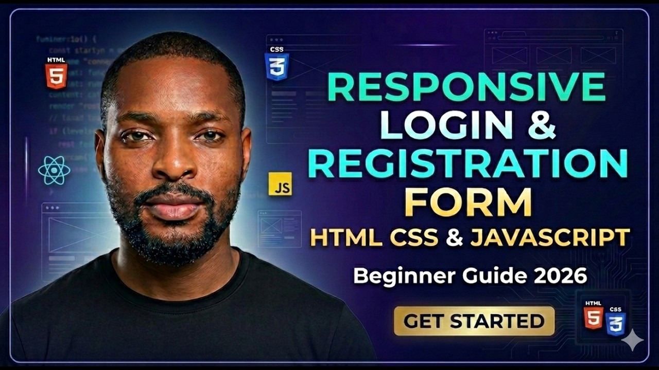 Responsive Login and Registration Form in HTML CSS & Javascript