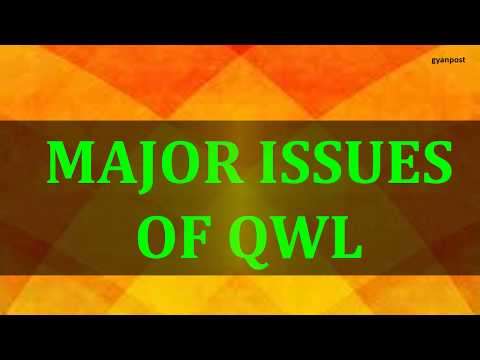 MAJOR ISSUES OF QWL