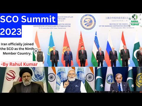 SCO Summit 2023 | UPSC 🔥