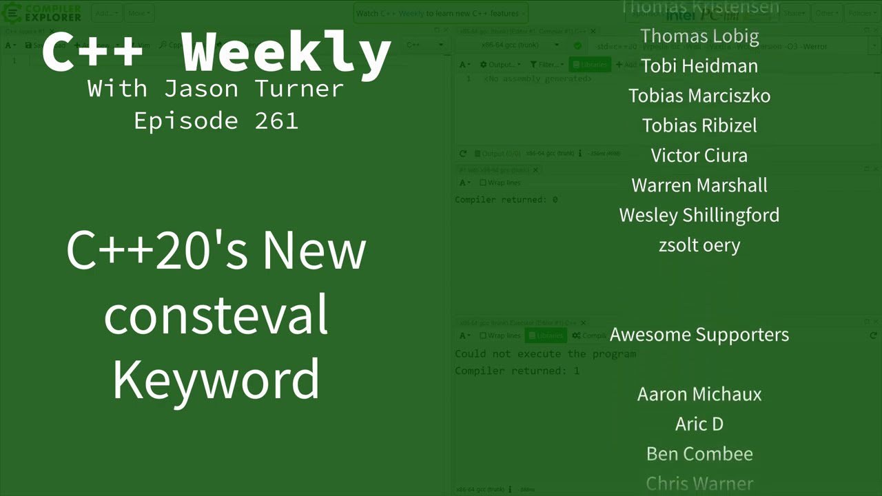 C++ Weekly - Ep 261 - C++20's New consteval Keyword