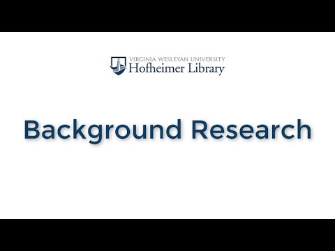 Background Research