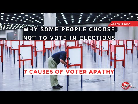 What's behind Voter Apathy | 7 Causes of Voter Apathy | Reasons Why People Don't Vote #election2024