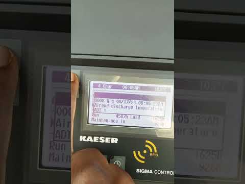 Kaeser air compressor /airend discharge temperature error reset/ how to reset air compressor error