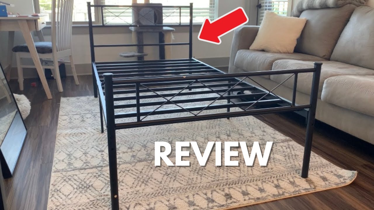 VECELO Metal Platform Bed Frame with Headboard - Quick Review