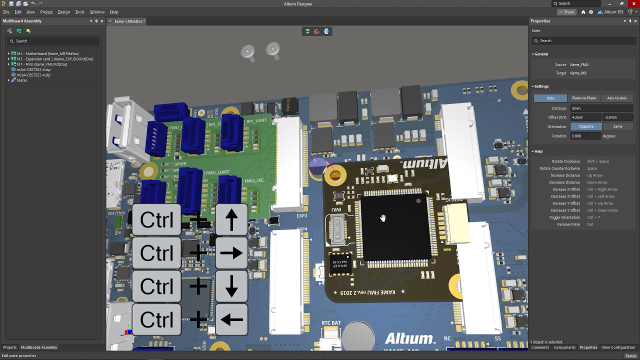How to Mate Objects in Your Multi-board PCB's 3D Assembly