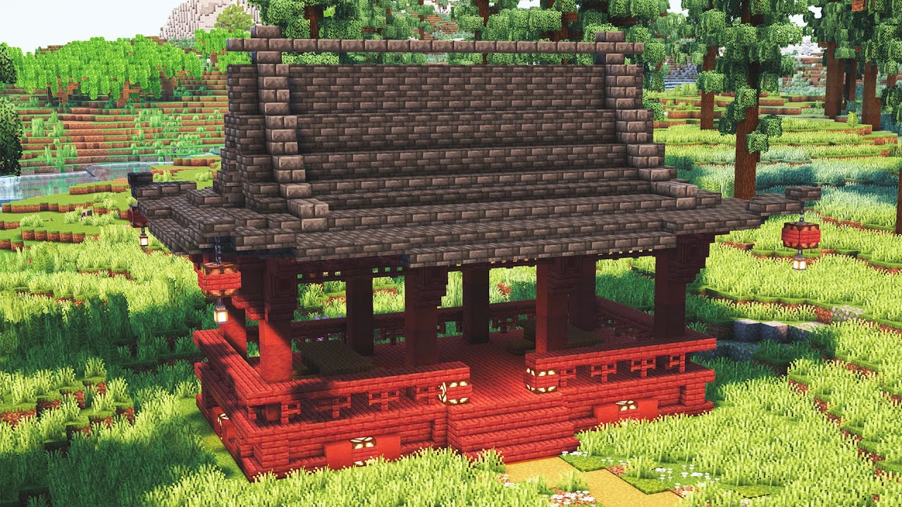 Minecraft: How to Build a Japanese Pavilion | Easy Japanese Build ...