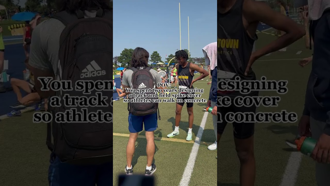 Took us 2 years to design this track and field spike cover!