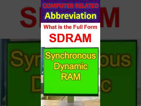#computerscience #tricks #computers what is the full form of SDRAM Synchronous Dynamic RAM