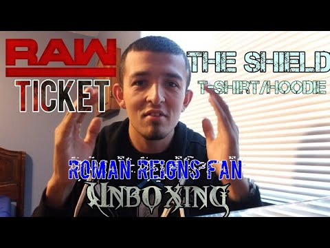The Shield T-Shirt and Hoodie Unboxing/Monday Night Raw Ticket Purchased ROW 2🎫🎫
