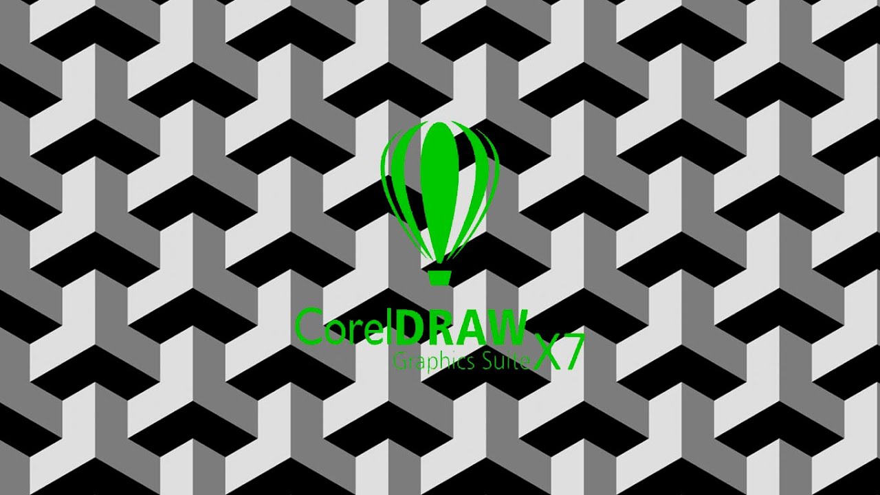Tutorial Corel DRAW X7 - 3D - design patterns - vector shapes - Hexagonal Polygon
