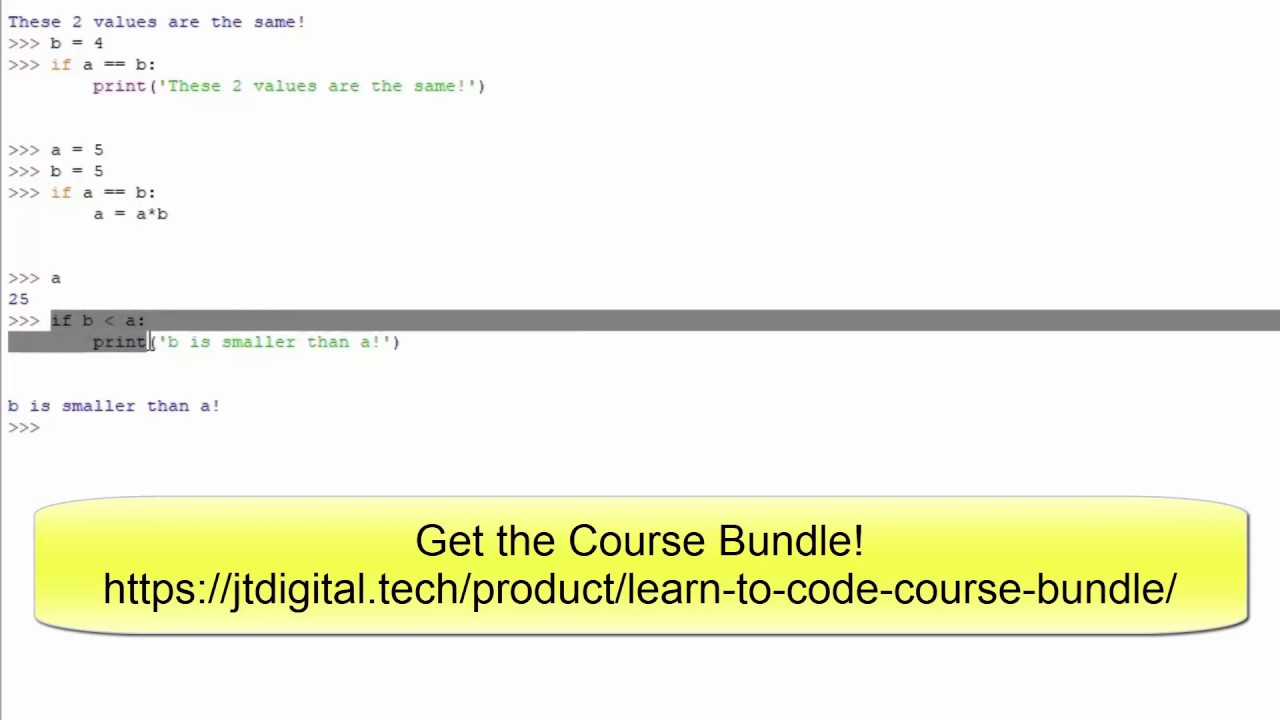 If Statements | Learn to Code with Python #12