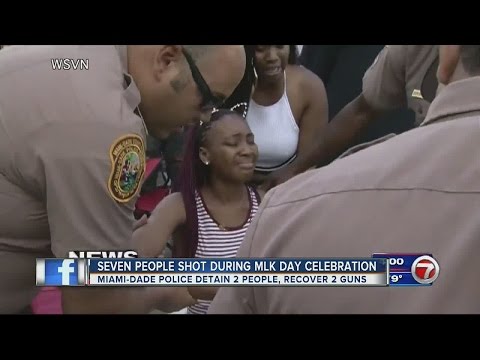 Miami-Dade police: 8 people wounded in shooting at MLK park