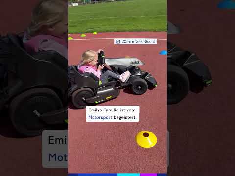 Selbst Usain Bolt wurde auf Emily (3) aufmerksam 🏎️ #20minuten #20min #news #gokart