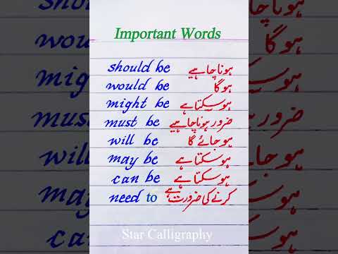 Learn Meaning of should be, might be, can be, must be, may be | learn english through urdu| Shorts
