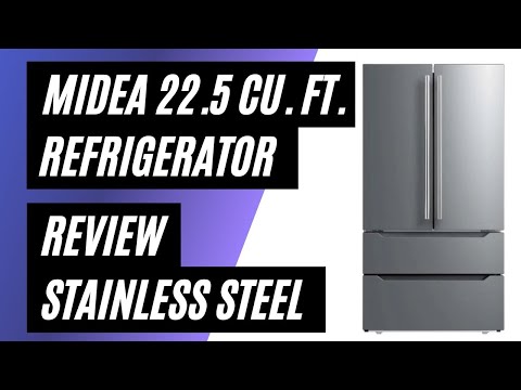 Midea 22.5 cu. ft. French 4-Door Refrigerator Review: Stylish & Functional Stainless Steel Design