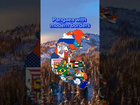 Pangea with modern borders | #history #map