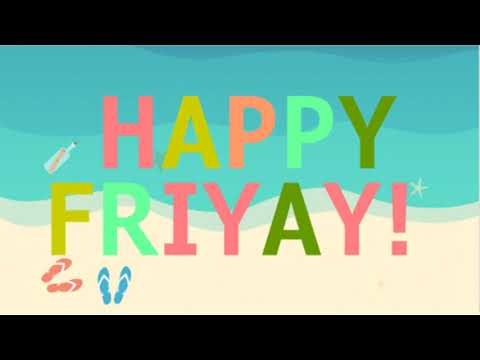 🌈Good Morning FRIDAY! 🌼 |❤️ GIF | e-Card Greetings❤️ | TGIF Happy Friday!!