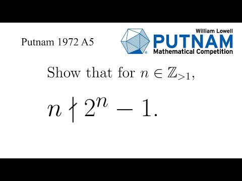 Order Modulo the Smallest Prime Factor | Putnam 1972 A5