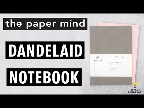 The Paper Mind Dandelaid Notebook Review 4K | Best Laid Paper Notebook For Fountain Pens