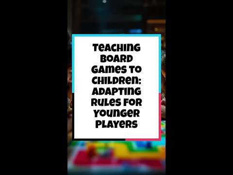 Teaching Board Games to Children: Adapting Rules for Younger Players