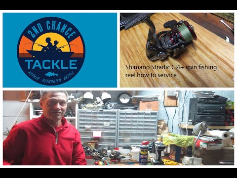 Shimano Stradic CI4+ 3000 spin fishing reel how to take apart and service