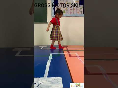 Gross motor skill activity for kids# Walk on pattern activity for kids#shortsvideo #littlegems