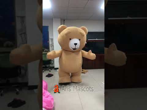 2m Inflatable Teddy Bear Costume Adult Full Mascot Blow Up Bear Suit