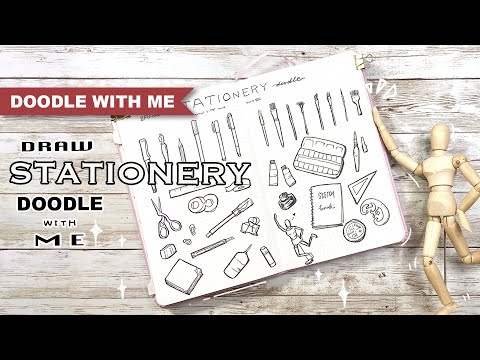 [DOODLE WITH ME] Stationery Haul on Paper - JULY 2020 Bullet Journal Studio Tour Theme