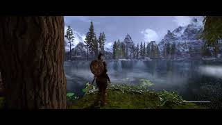 Ravyn romps through the forests of Falkreth at Skyrim Special Edition ...