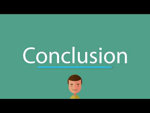 How to say Conclusion