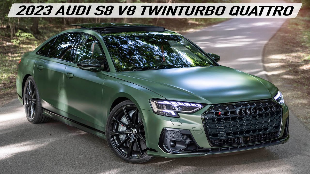 Think This Matte District Green 2023 Audi S8 Is Awesomely Spec'd? Wait for Its V8 Roar ...