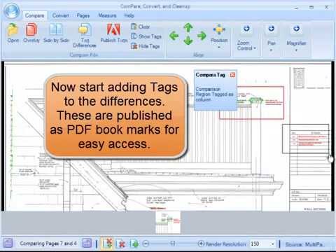 Comparing multi-page PDF drawing sets