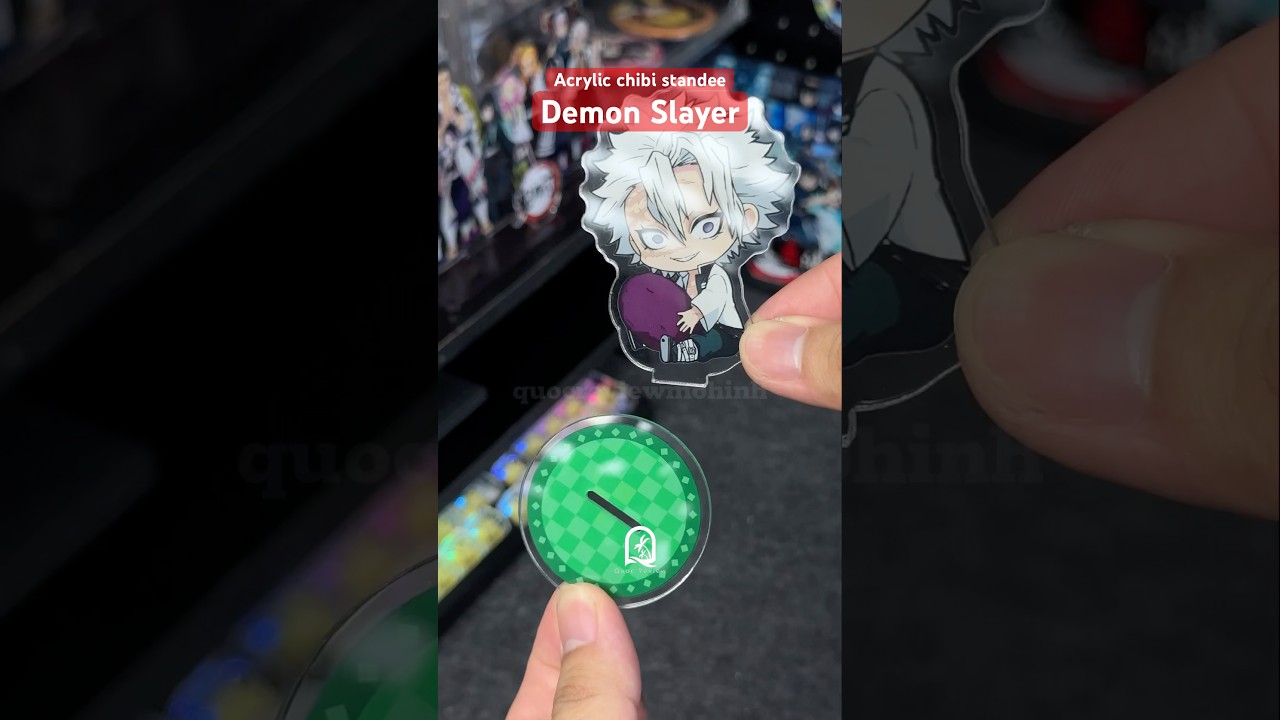 Tiny and adorable! Demon Slayer acrylic chibi unboxing #demonslayer #unboxing