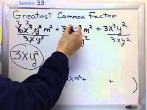 Lesson 33 Greatest Common Factor of a Trinomial