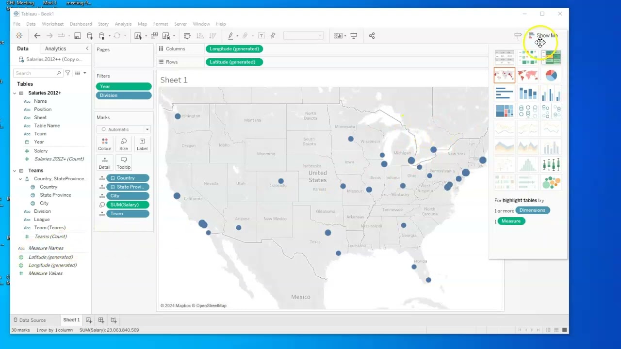 Baseball Data in Tableau