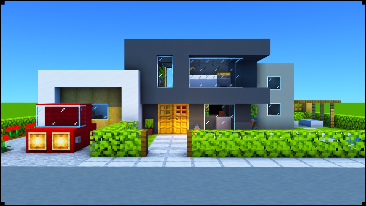 How To Build a Modern House In Minecraft | Including Interior - Minecraft Builders