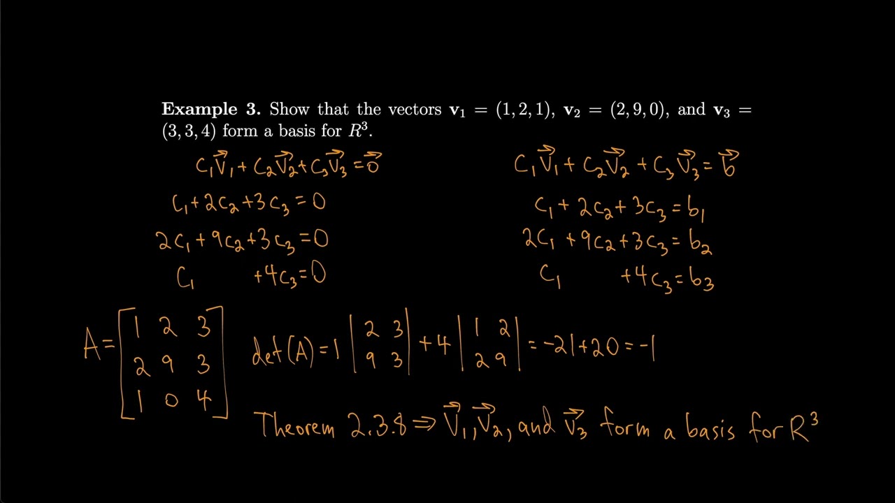 Linear Algebra 4.5 Coordinates and Basis
