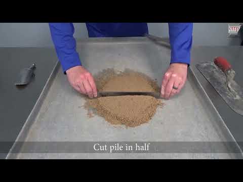 AASHTO R 76 - Reducing Samples - Quartering - Sectoring