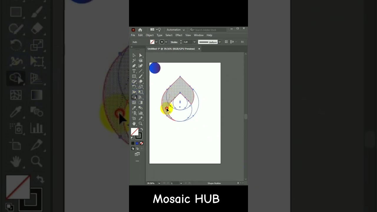 Gradient Color Logo Design in illustrator || Adobe illustrator #illustrator #logo #shortsvideo